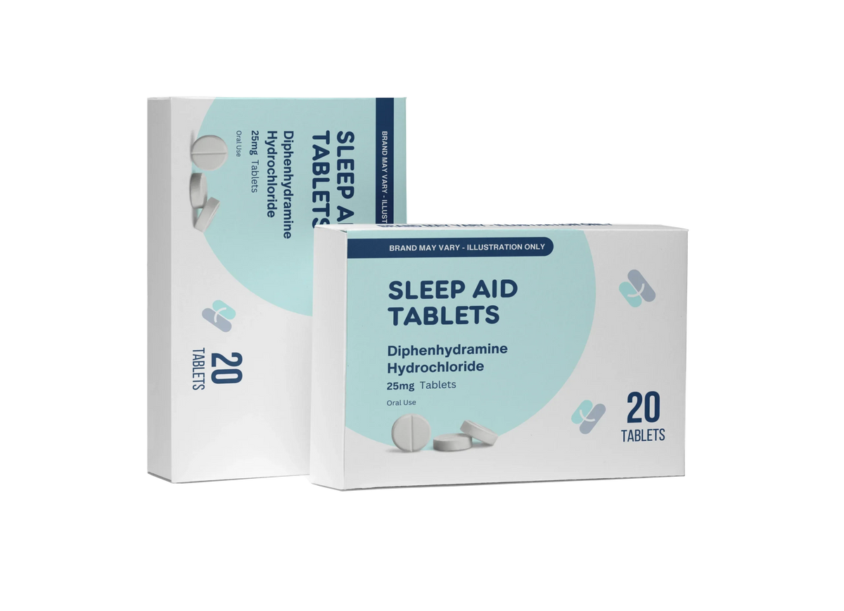 Sleep Aid 25mg – 20 Tablets – YourMedicals